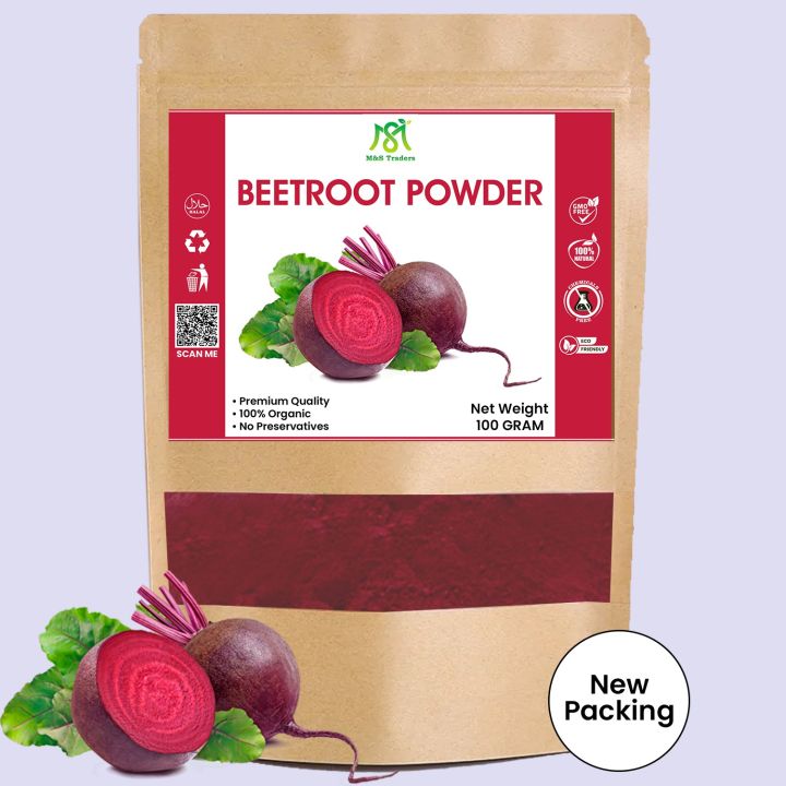 Organic Beetroot Powder For Skin & Hair 100g | Daraz.pk