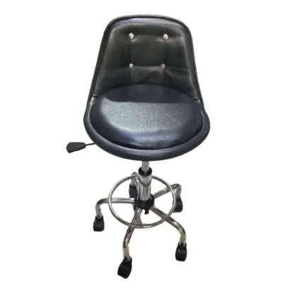 Revolving Stool with back/Kitchen Stool/Bar Stool 24" - black | Daraz.pk