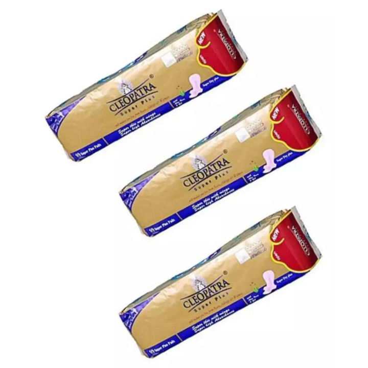 (3Pack ) Cleopatra original sanitary pads for girls periods with 7 high ...