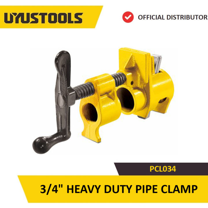 3/4" Heavy Duty Pipe Clamp with 45mm Width & Depth, 105mm Crank Length ...