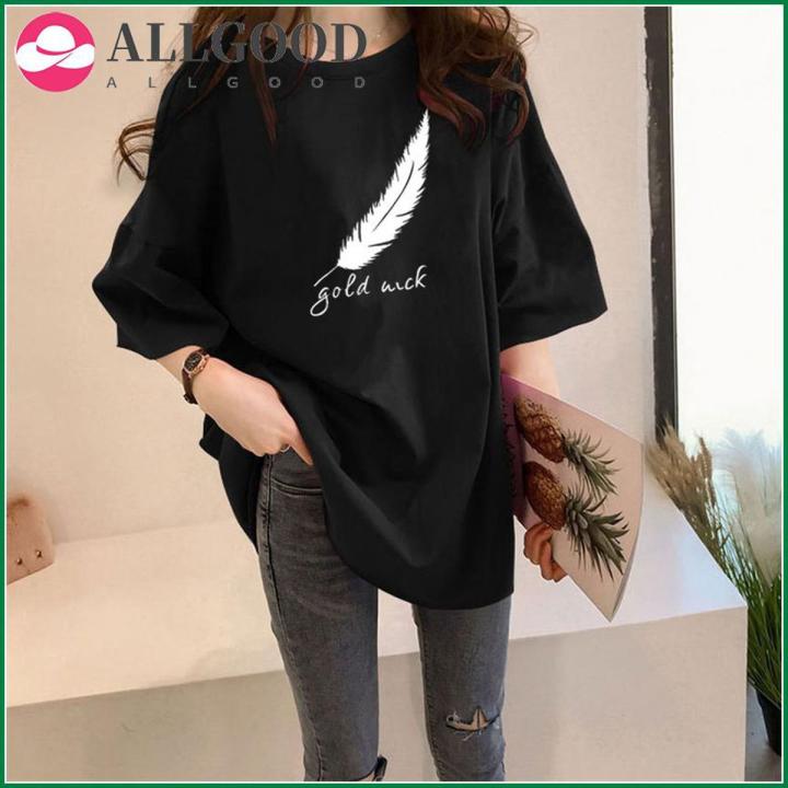 【ALLGOOD】Summer new Harajuku bf trend t-shirt women's short-sleeved ...
