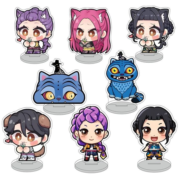 Cute Zoey Rumi Mira KPop Demon Hunters Standing Plates Saja Boys Kpop ...