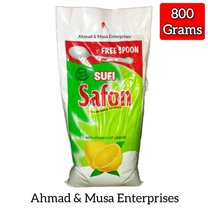 Sufii Safon Dishwash Powder Polybag 800g - Ultimate Grease Cutter ...
