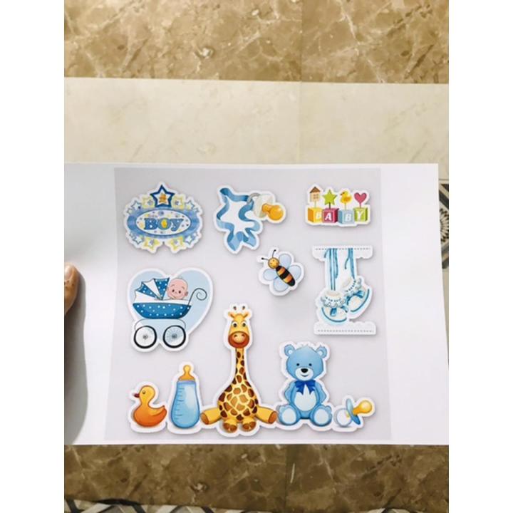 Baby boy tag sheet | tag sheet for scrapbook | scrapbook material | a4 ...