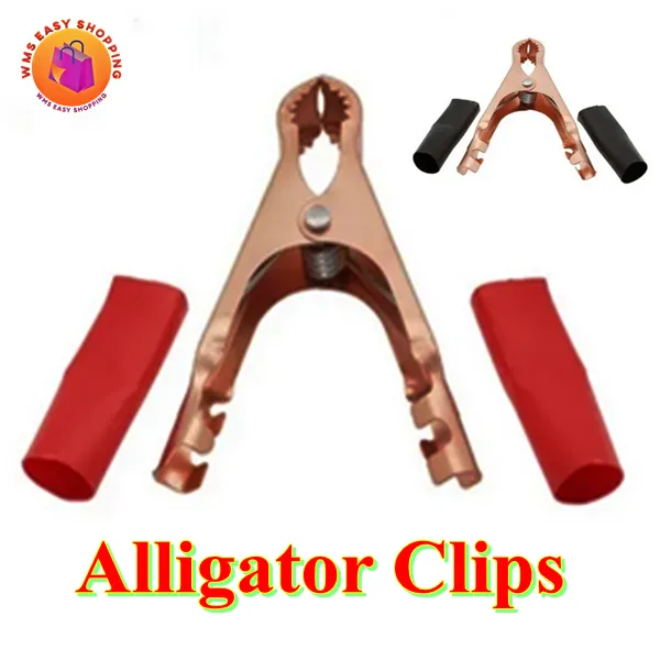50A Test Lead Alligator Clips: 80mm, Secure Connection Clips | Daraz.pk