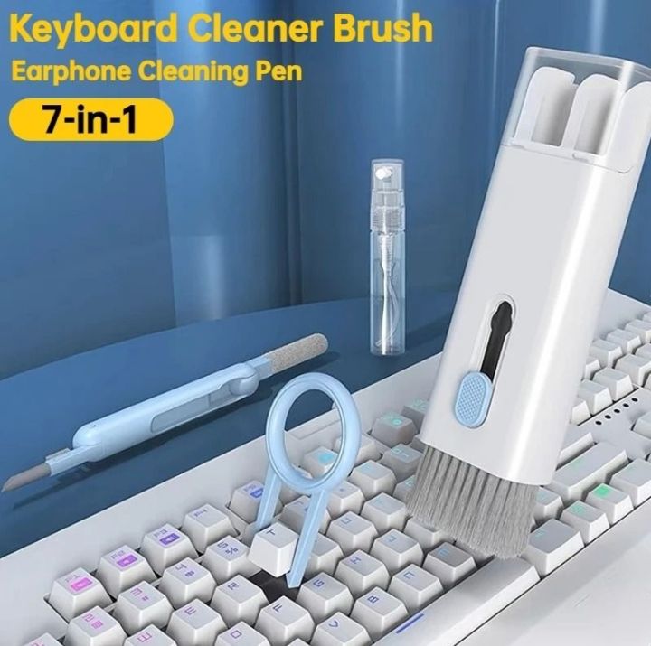 7 In 1 Computer Keyboard Cleaner Brush Kit Earphone Cleaning Pen For ...