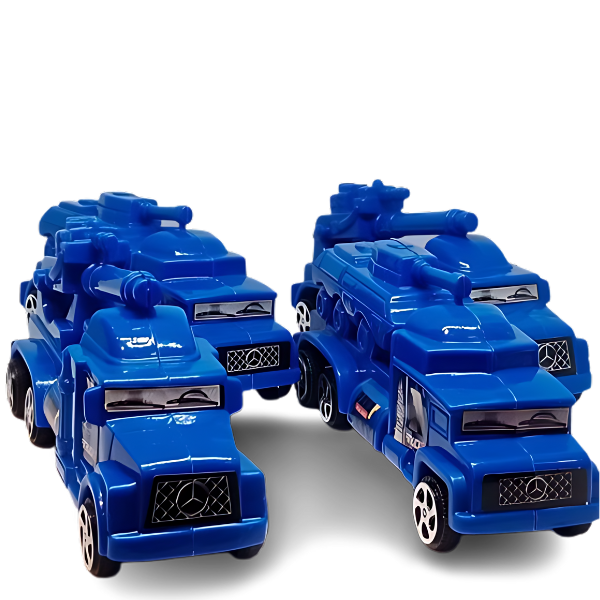 Police Military Tank & Machine Gun Car Toys - Pack of 4 | Army, Combat ...