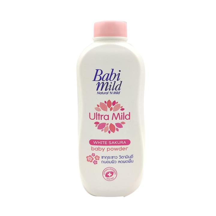 Babi Mild Ultra Mild White Sakura Baby Powder 380g | Daraz.pk
