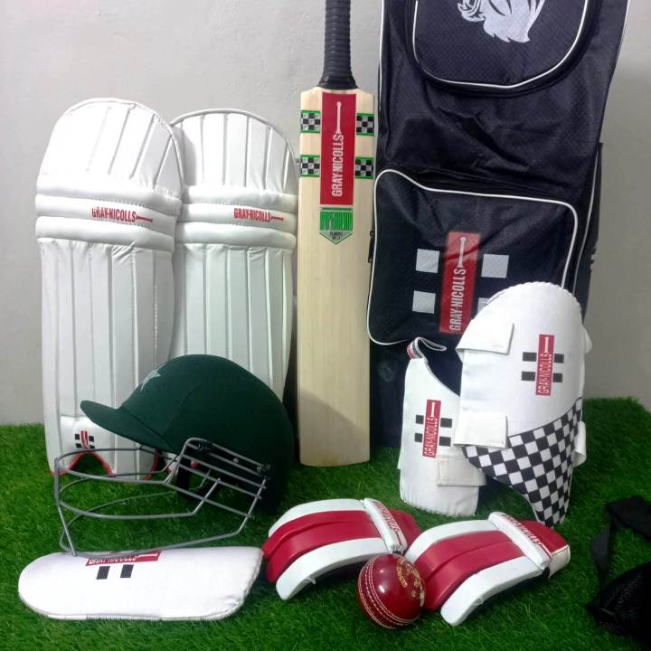 Gray Nicolls Hard Ball Cricket Kit for 9 to 20 years+ for adults Set of ...