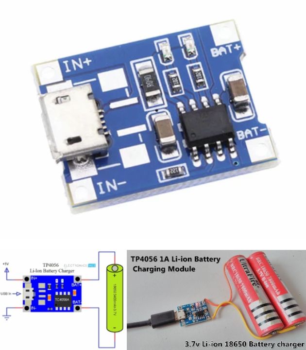 2pcs 5V TP4056 Lithium Battery Charging Board Mini USB | Daraz.pk