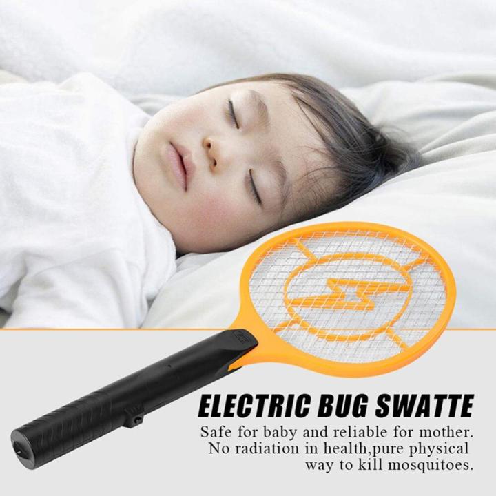 Mosquito Flies Electric Tennis Bat Handheld Racket Insect Fly Bug Wasp ...