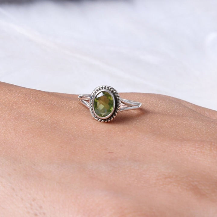green zarqun stone ring silver chandi | Daraz.pk