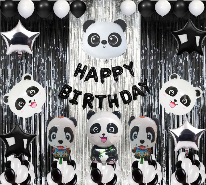 76pcs Panda birthday theme kit for birthday party decorations | Daraz.pk