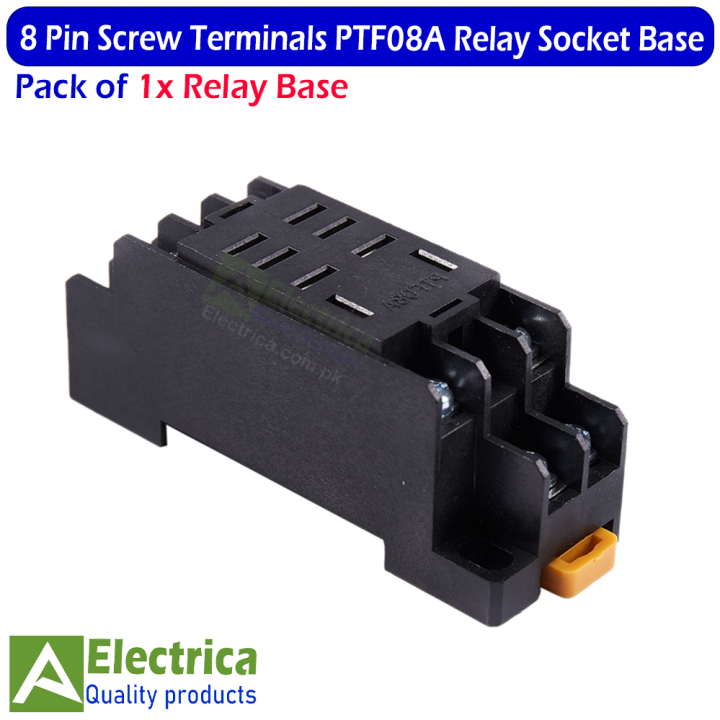 1 pcs of 8 Pin Screw Terminals PTF08A Relay Socket Base for 12v / 220V ...
