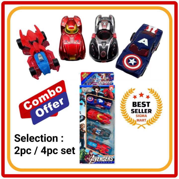 AVENGERS Die-cast Hot Wheels Alloy Metal Car Toys 2 PC / 4 PC Set ...