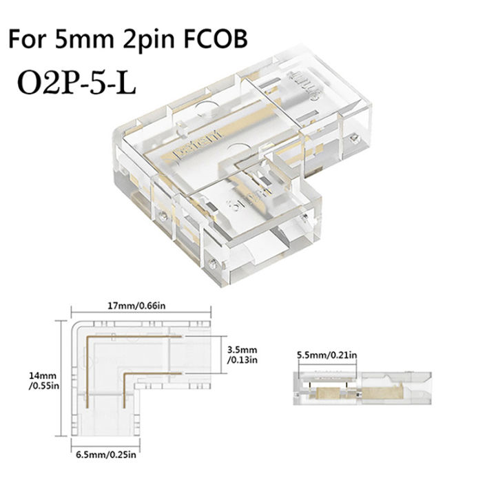 5/8/10MM 2/3/4Pin FOB COB RGB CCT Tape LED Lights Strip Solderless ...