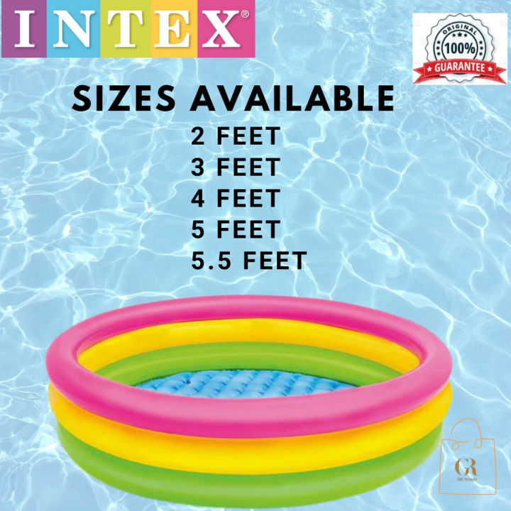 INTEX Swimming Pool (4FT-5FT-6FT-8FT)(58477,56451,56452,58472) | Daraz.pk