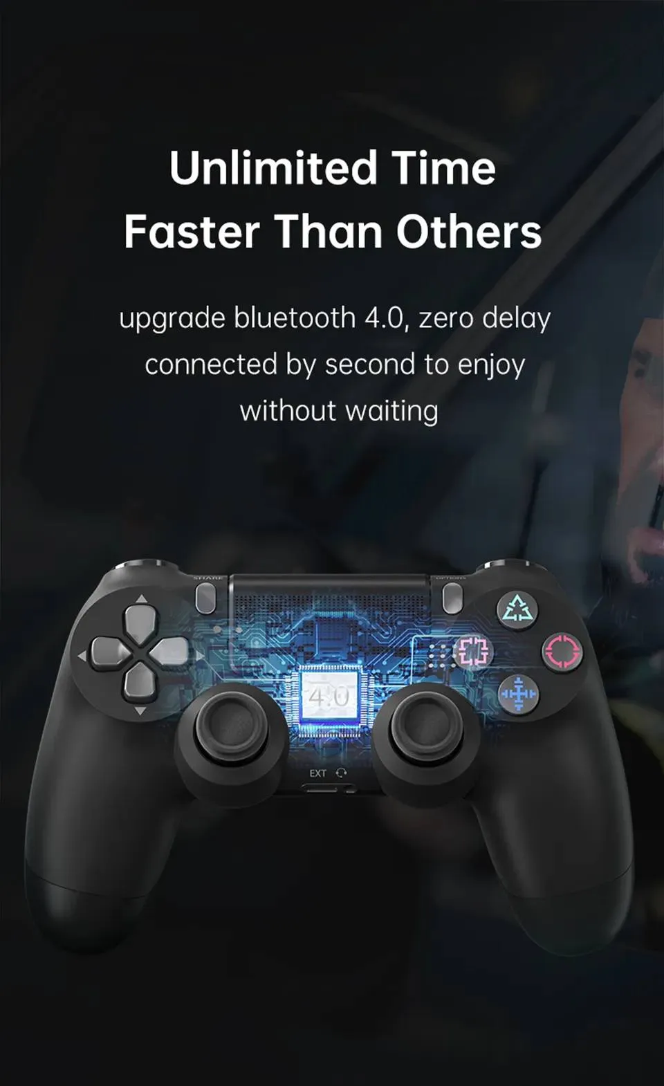 EGM DualShock 4 Wireless PS4 Controller Bluetooth PlayStation 4 ...
