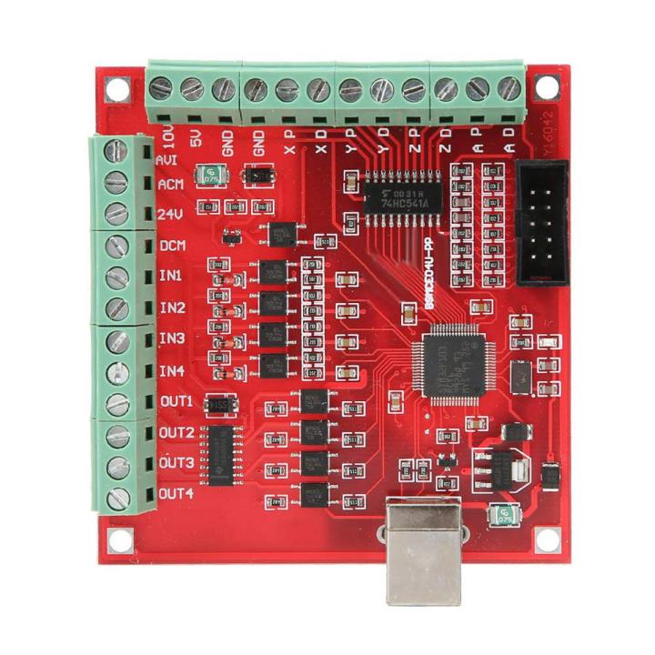CNC USB MACH3 100Khz Red Break-out Board Support Stepper Motor Drive ...