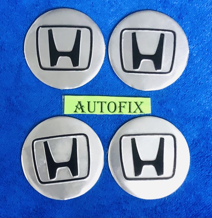 Honda Wheel center caps STICKERS Silver 2.2 inches 04 PCS | Daraz.pk