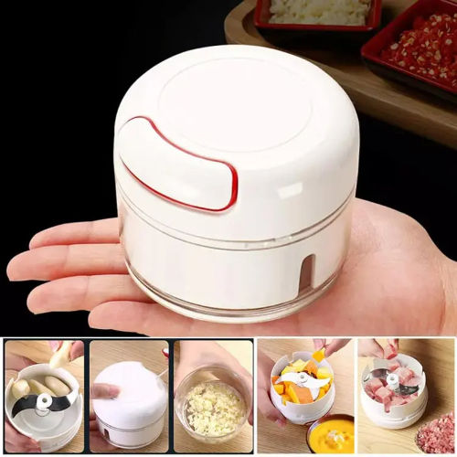 Mini Garlic Slicer Household Mincing Machine Minced Hand Pull Grinder ...