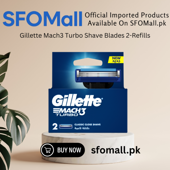 Shaving Mach3 Turbo Blade 2’s | Daraz.pk