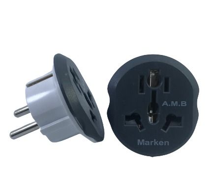 Universal AC Adapter 16A Grey European Socket Plug Adapter & Converter ...