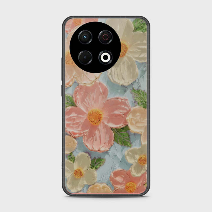 Tecno_ Spark 30 Pro Cover - Floral Series - Design 16 - Cyan & Pink ...