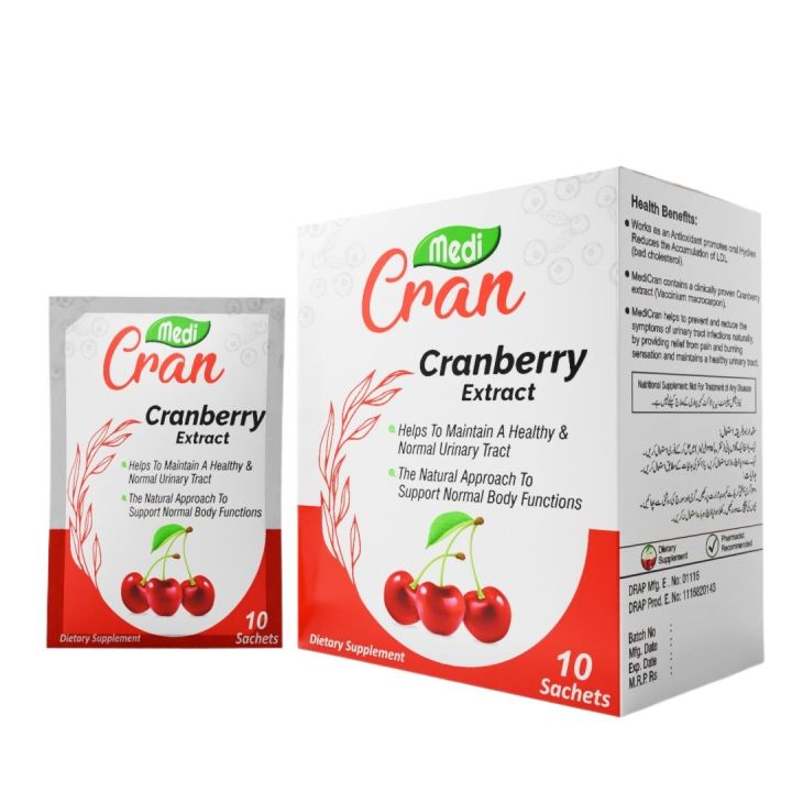 Medi - Cran (Cranberry Extract) Health & Normal Urinary Tracy 10 ...