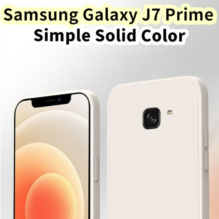Original For Samsung Galaxy J7 Prime Silicone Full Cover Case Solid ...