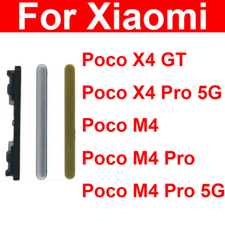 For Xiaomi Poco Pocophone X4 GT X4 Pro M4 M4Pro 5G Power Voume Side ...