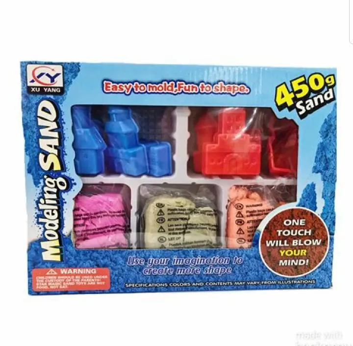 Modeling sand play set with moulds 600 gram & 450 gram | Daraz.pk