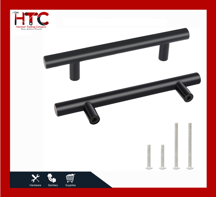 Rod Handle for Cabinet - Black Finish | Stainless Steel Drawer ...
