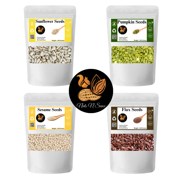 Seed Cycle For PCOS Kit 100 grams each |Flax | Pumpkin | Sesame ...