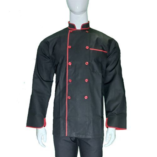 Buy online black chef coat double breasted chef jacket | Daraz.pk