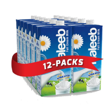 Haleeb UHT Full Cream Milk – 12 x 1L Packs (Carton) | Long-Life Ultra ...