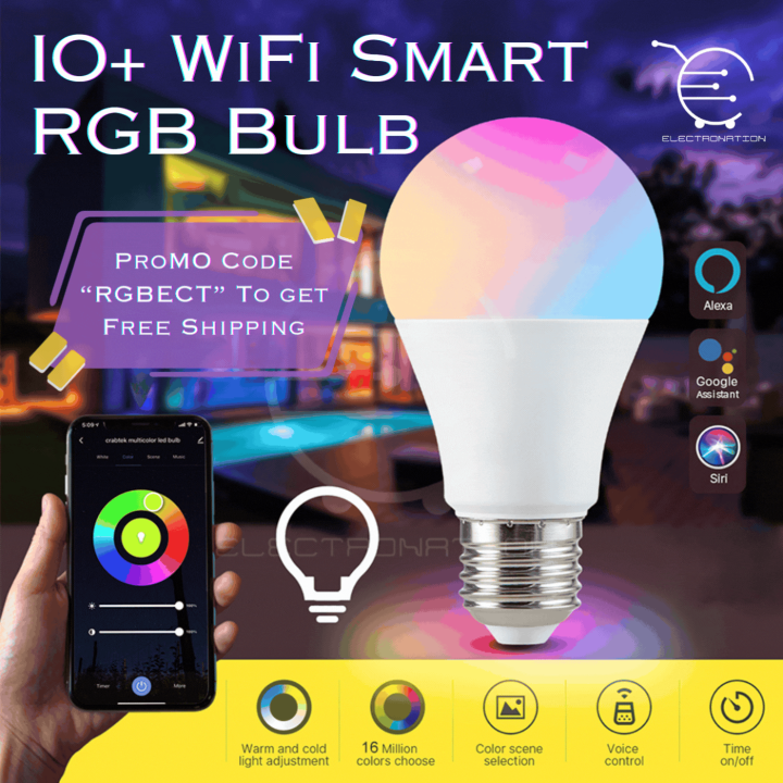 WiFi | Smart | LED Bulb | RGB | Led Lamp | Dimmable Light | Color ...