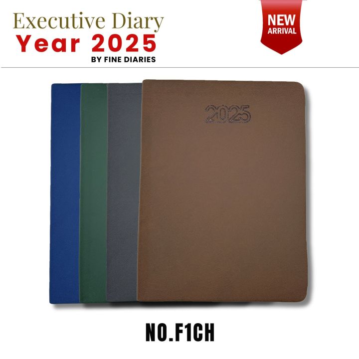 Executive Medium Diary for year 2025 with double date per page | Daraz.pk