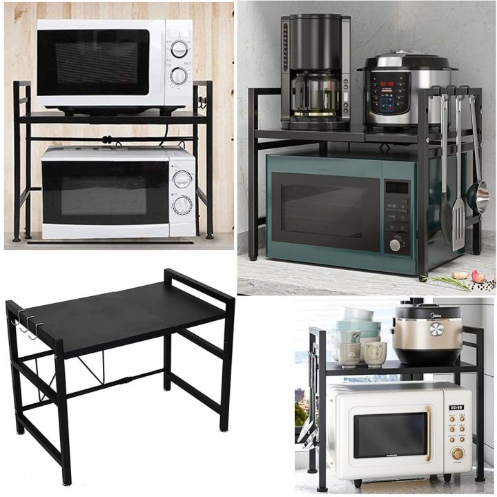 Work Station Kitchen Microwave Oven Rack Shelf Organiser With ...