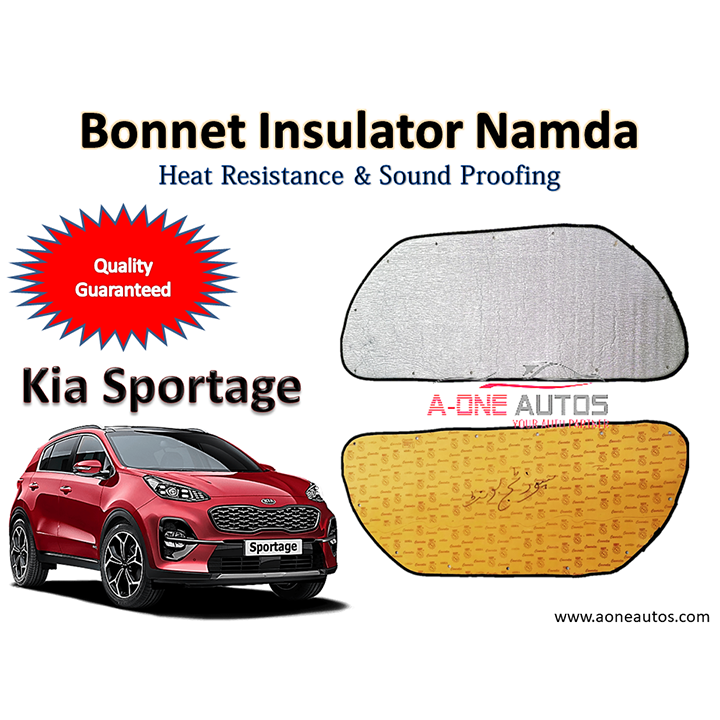 Bonnet Insulator Sheet Kia Sportage | For Heat Resistance & Sound ...