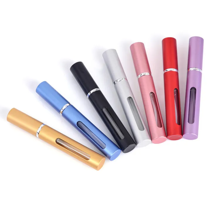 1pc 5ml Portable Perfume Bottle Mini Metal Sprayer Refillable Aluminum ...