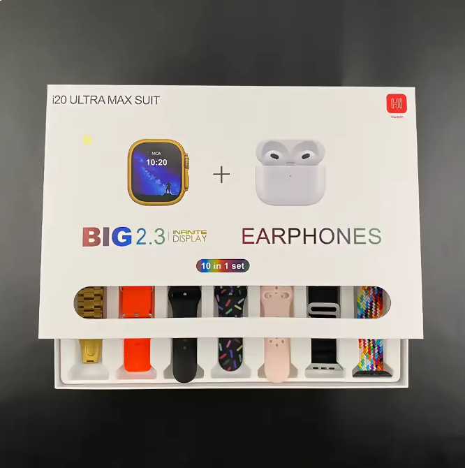 I20 Ultra Smart Watch - Smart Watch 10-in-1 Bundle - 2.3" Large Screen ...