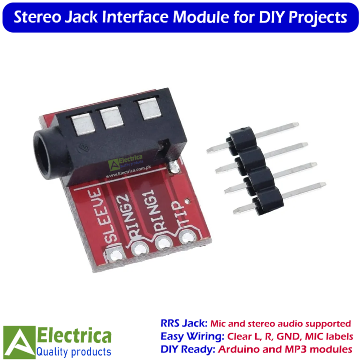 3.5mm TRRS Stereo Jack Breakout Extension Board MP3 Audio Earphone ...
