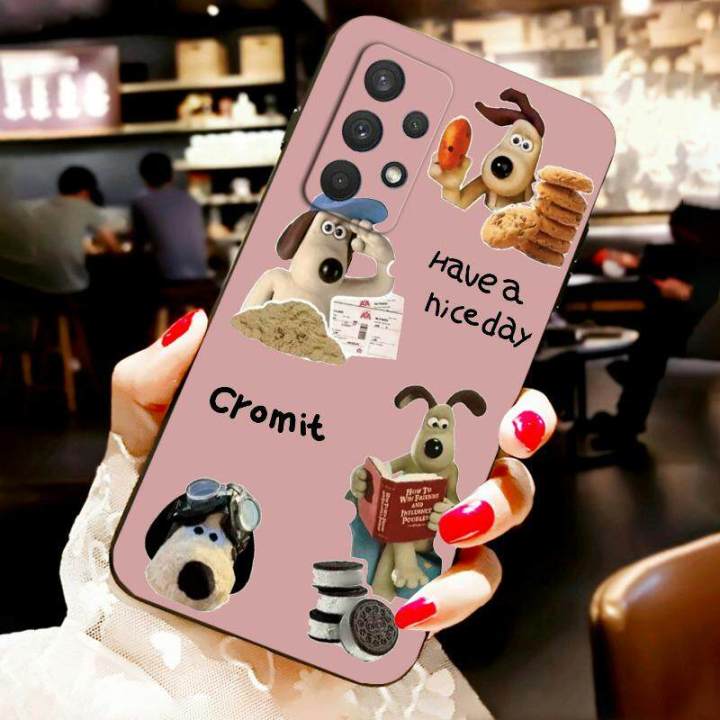 For Samsung Galaxy A32 4G Back Cover Case Fashion Cartoon Hand Dog Soft ...
