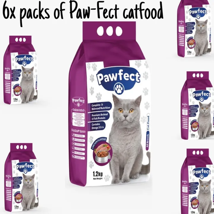 Pawfect Cat food 1.2kg- Pack of 1, 2, 3, 5, 6, 12 Premium Quality Cat ...