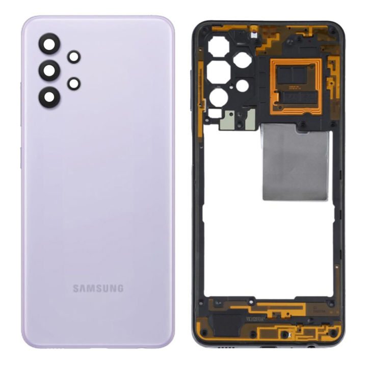 Samsung Galaxy A32 Middle Frame Housing With Side Button and Camera ...