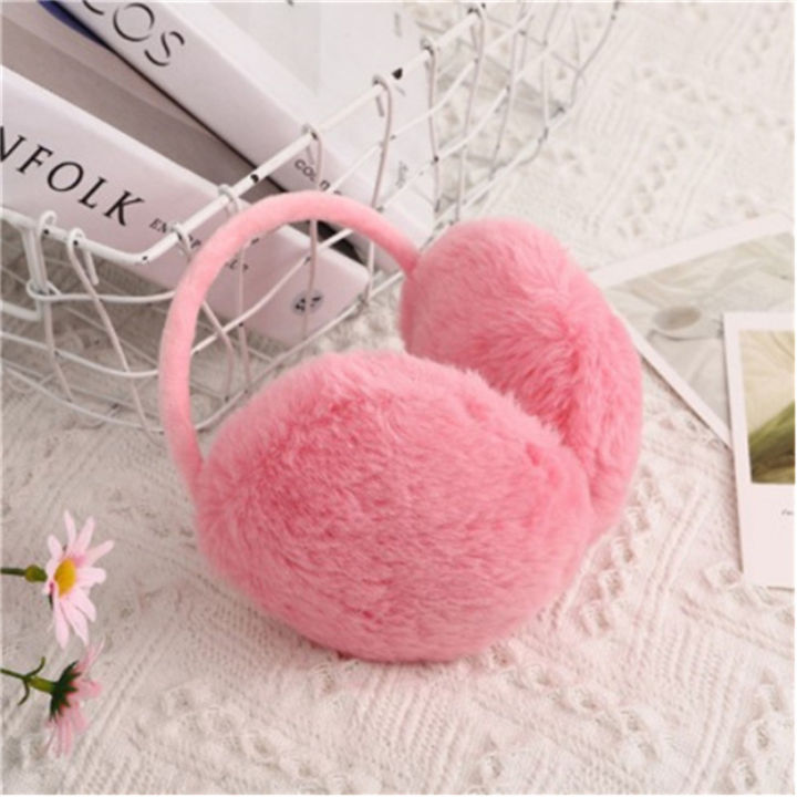 Winter Warm Ear Muffs Women Girls Fluffy Fold Burger Shape Children ...