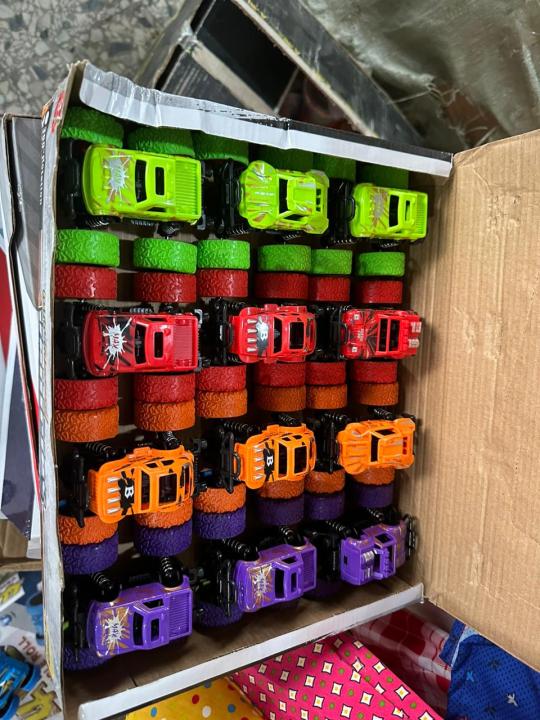 Mini Monster Truck Car Friction Powered Toy - 4x4 Big Rubber Tyres Mini ...