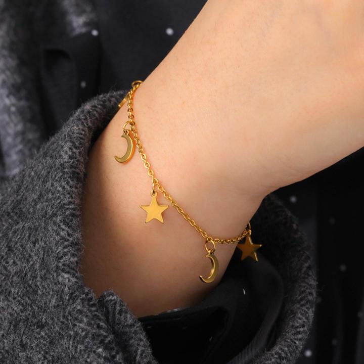 Moon star braclet for girls - only 3 pcs moon stars | Daraz.pk