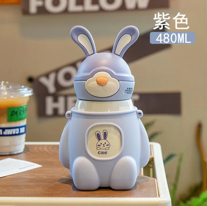 Dodge / Cille Imported Premium Cute Rabbit Water Bottle for Kids ...